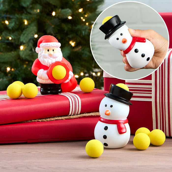 Ball Poppers Holiday Character With 5 Foam Balls | The Lakeside Collection