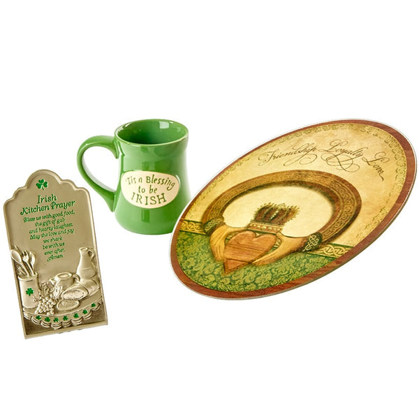 Celtic Irish Tableware - Kitchen Prayer Plaque, Cutting Board, Mug ...