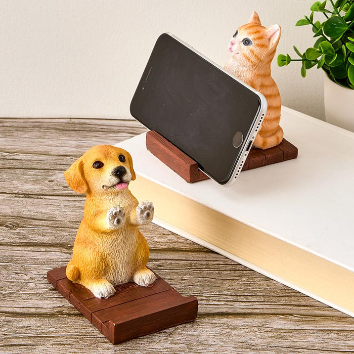 Cute Mobile Phone Stand in Cat or Dog | The Lakeside Collection