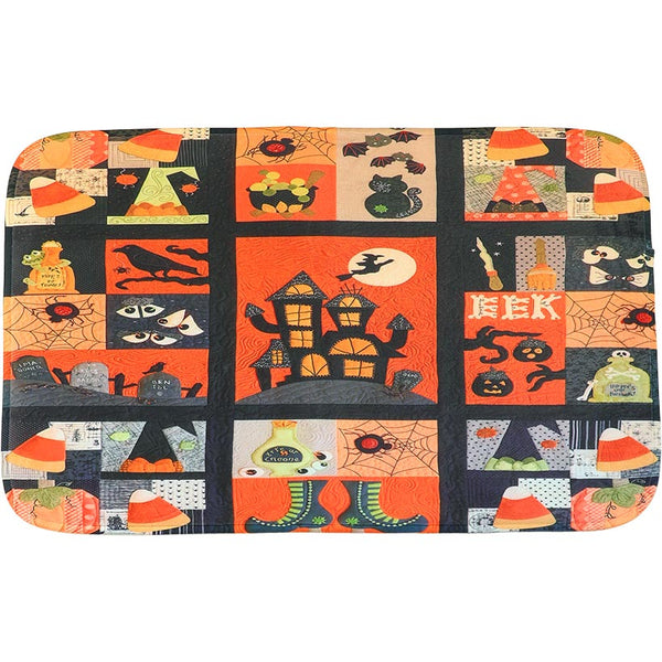 Halloween Patchwork Bath Decor 16-Pc. Set | The Lakeside Collection