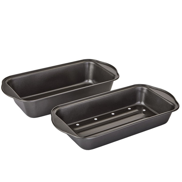 Nonstick Meatloaf Pan with Drain Tray | The Lakeside Collection