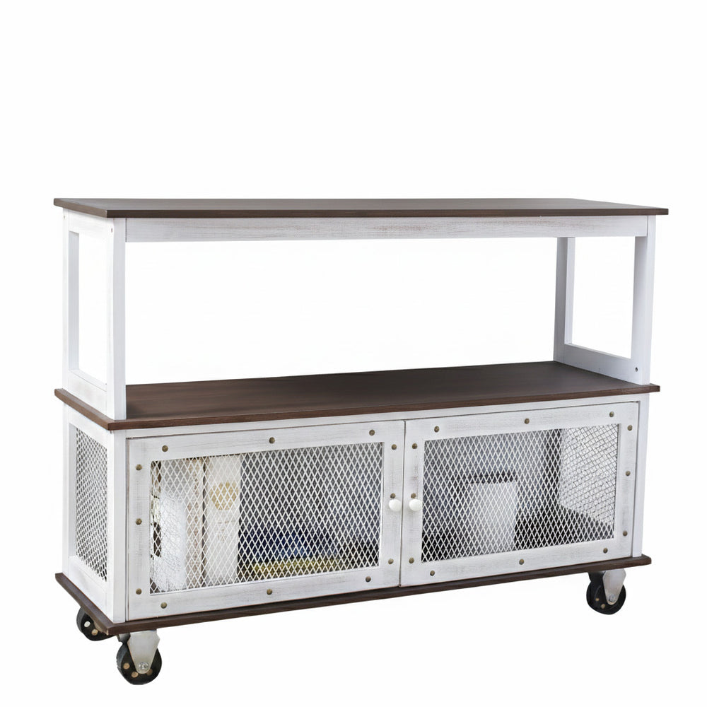 Industrial Rolling Buffet Serving Cart - Kitchen or Bar | The Lakeside ...