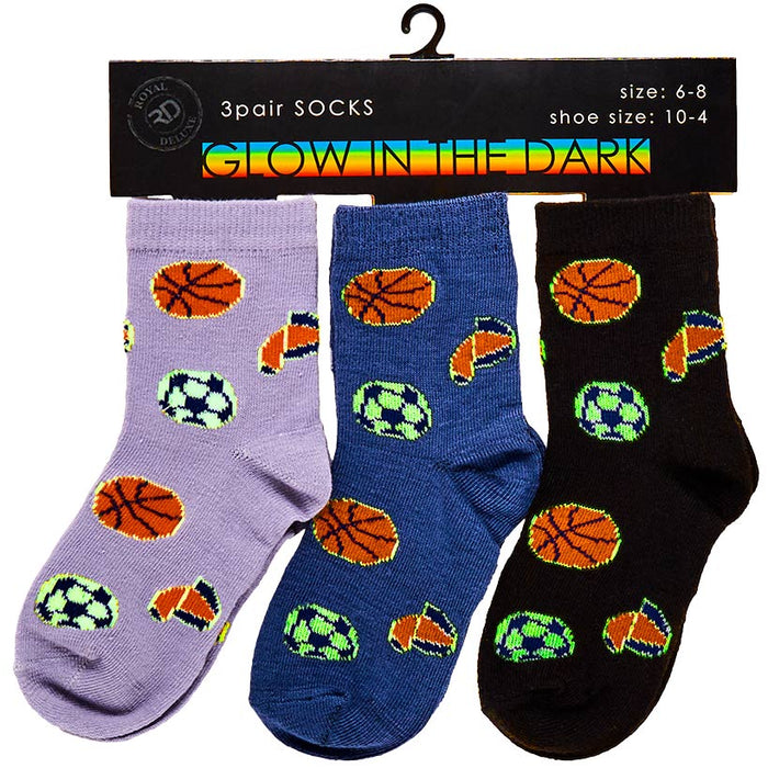 Kid's Glow in the Dark Socks 3 Pack | The Lakeside Collection