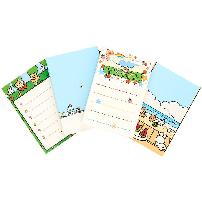 Cartoon Memo Writing Notepads - Set of 4 | The Lakeside Collection