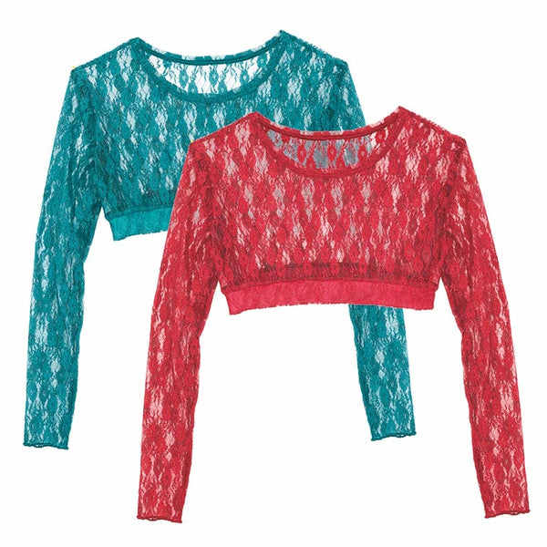 Women's Lace Layering Tops Set of 2 - Size 2X | The Lakeside Collection