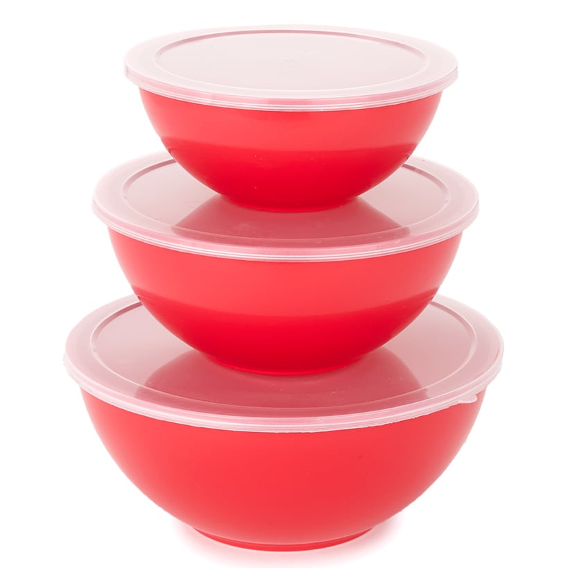6-Pc. Red Covered Bowl Set | The Lakeside Collection