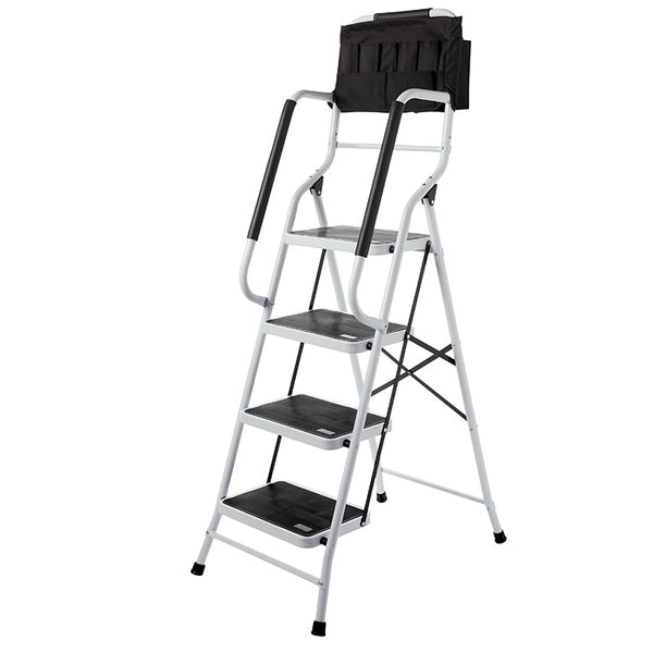 3 or 4 Step Folding Ladder with Handrails or Ladder Tool Caddy | The ...