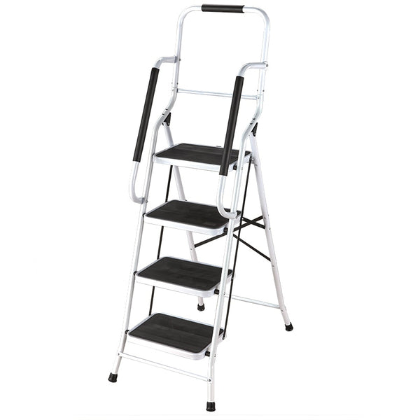 3 or 4 Step Folding Ladder with Handrails or Ladder Tool Caddy | The ...