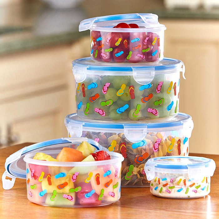 10-Pc. Printed Storage Containers | The Lakeside Collection