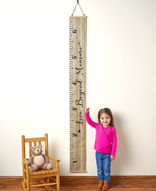 Growth Chart Hanging Wall Ruler Decor with Sentiment | The Lakeside ...