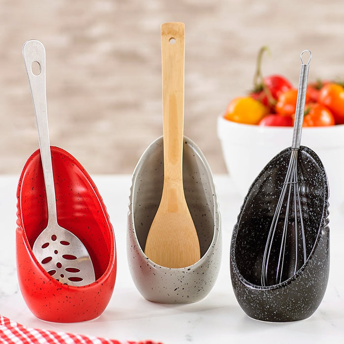 Speckled Upright Spoon Rest for Kitchen Countertop | The Lakeside ...