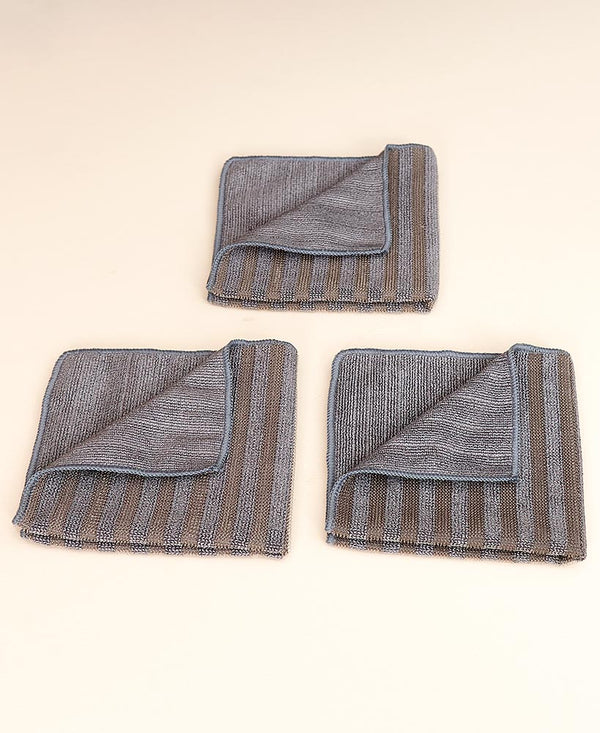 Stainless Steel Cleaning Cloths, Set of 3, 2 Sided 12 1/2" x 12 1/2 ...