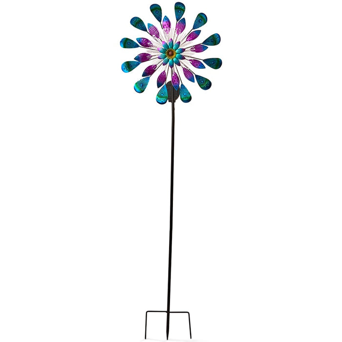 Solar Aurora Borealis Fiber Optic Wind Spinner Stake | The Lakeside ...