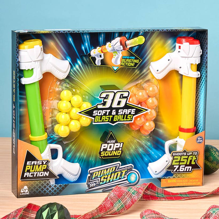 Ballist-X Pump-Shot Blaster Set - With 36 Soft Shot Balls and 25-Foot ...