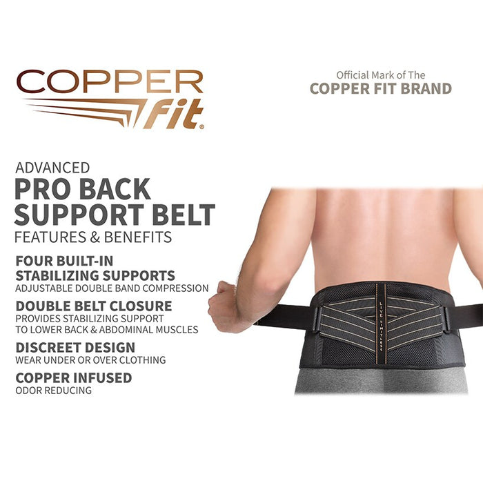 Copper Fit® Advanced Back Pro - Back Support, Unisex with Anti-Odor ...