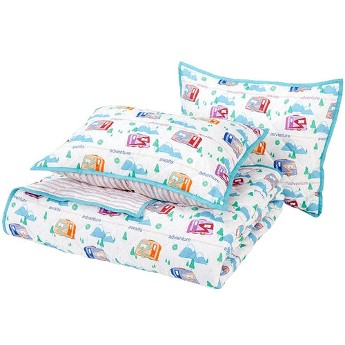 Vintage Camper Reversible Quilt, Sham, or Accent Pillow | The Lakeside ...