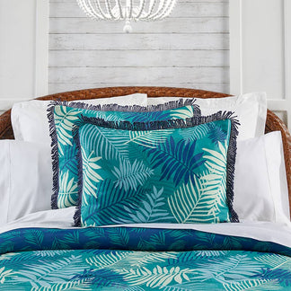 Summer Palm Reversible Comforter Set or Decorative Pillow | The ...