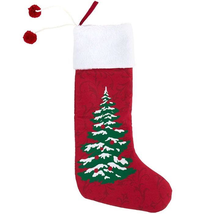 Classic Holiday Christmas Tree Stocking | The Lakeside Collection