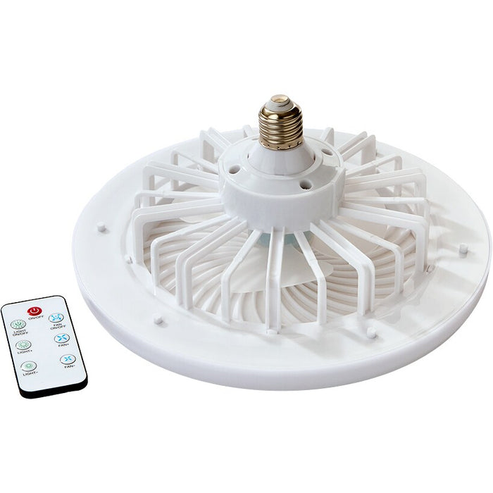Light Socket Ceiling Fan With LED Light And Remote For Indoor Use | The ...