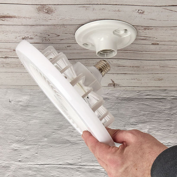 Light Socket Ceiling Fan With LED Light And Remote For Indoor Use | The ...