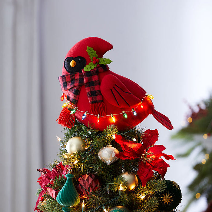 Lighted Christmas Tree Topper Angel or Cardinal | The Lakeside Collection