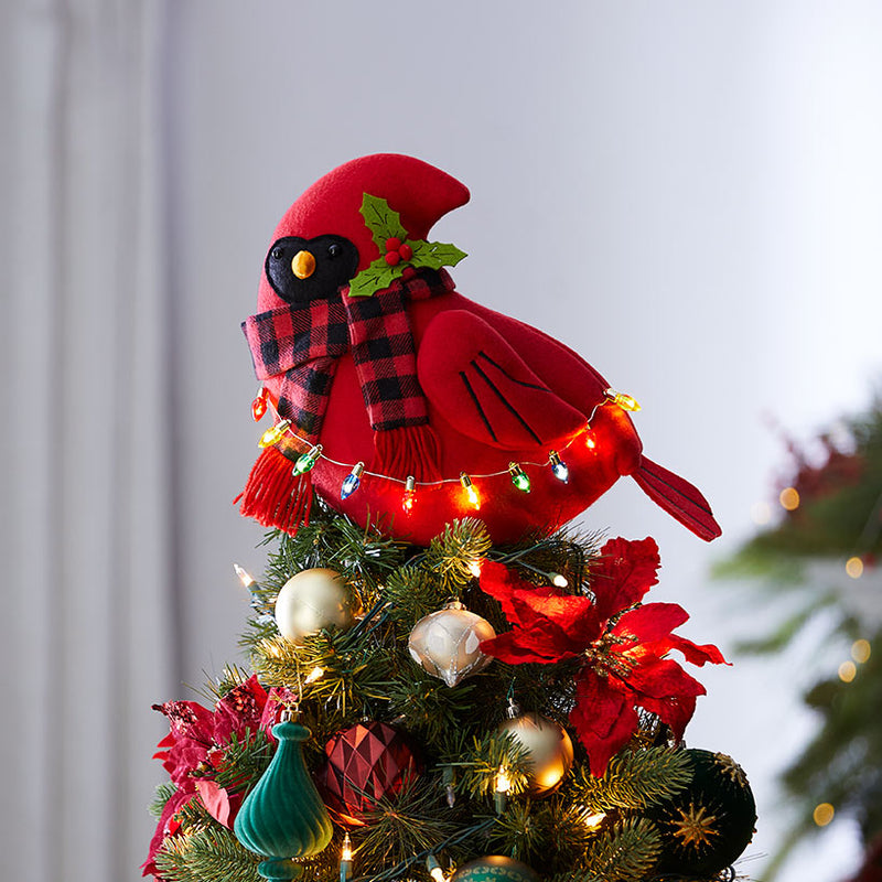 Lighted Christmas Tree Topper Angel or Cardinal | The Lakeside Collection