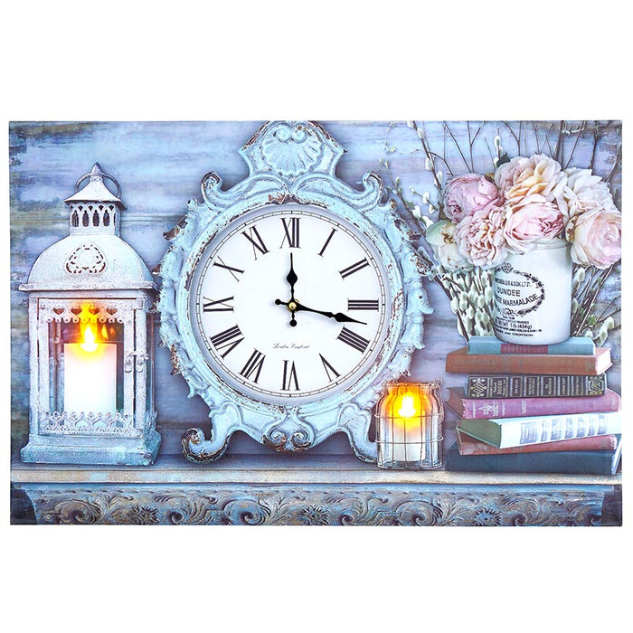 Themed Lighted Clock Wall Art | The Lakeside Collection