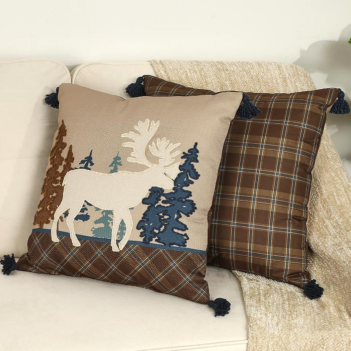 Lodge Embroidered Decorative Pillow | The Lakeside Collection