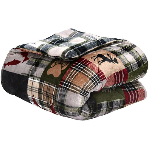 Coleman Lodge Patchwork Full/Queen or King Comforter, Sham | The ...