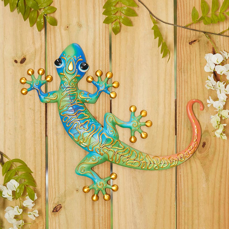 Metal Gecko Wall Decor | The Lakeside Collection