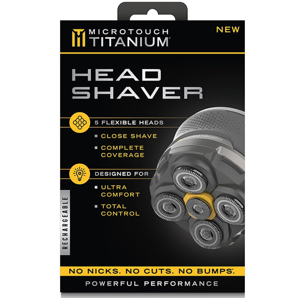 Microtouch Titanium Head Shaver With 5 Flexible Heads Cordless | The ...
