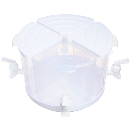 Rotating Plastic Beverage Drink Dispenser - 4 Separate Compartments ...