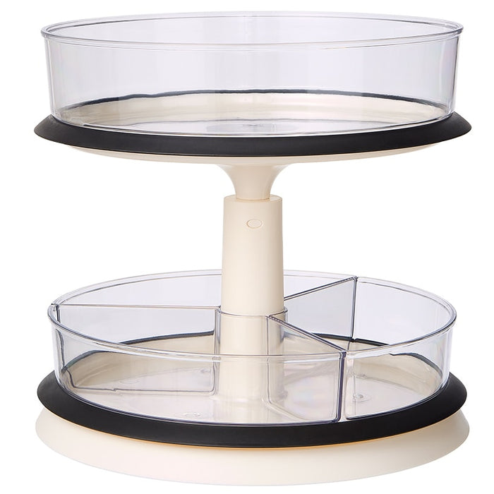 Clear Round Plastic Spinning Cabinet Organizer - Expandable | The ...