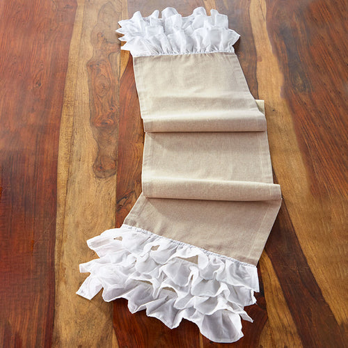 Ruffled Table Runner or Placemats | The Lakeside Collection