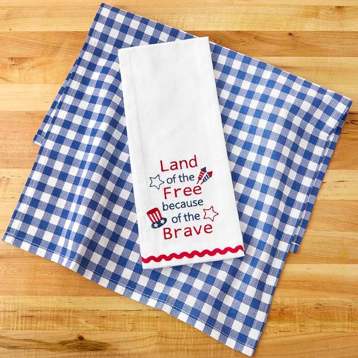 Americana Themed Kitchen Towels, Set of 2 | The Lakeside Collection