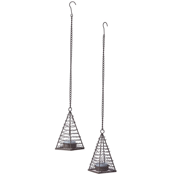 Elegant Solar Tea Light Danglers Set of 2 | The Lakeside Collection