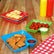 Multicolored Chip and Dip Set of 6 Divided Individual Snack Trays | The ...