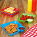 Multicolored Chip and Dip Set of 6 Divided Individual Snack Trays | The ...
