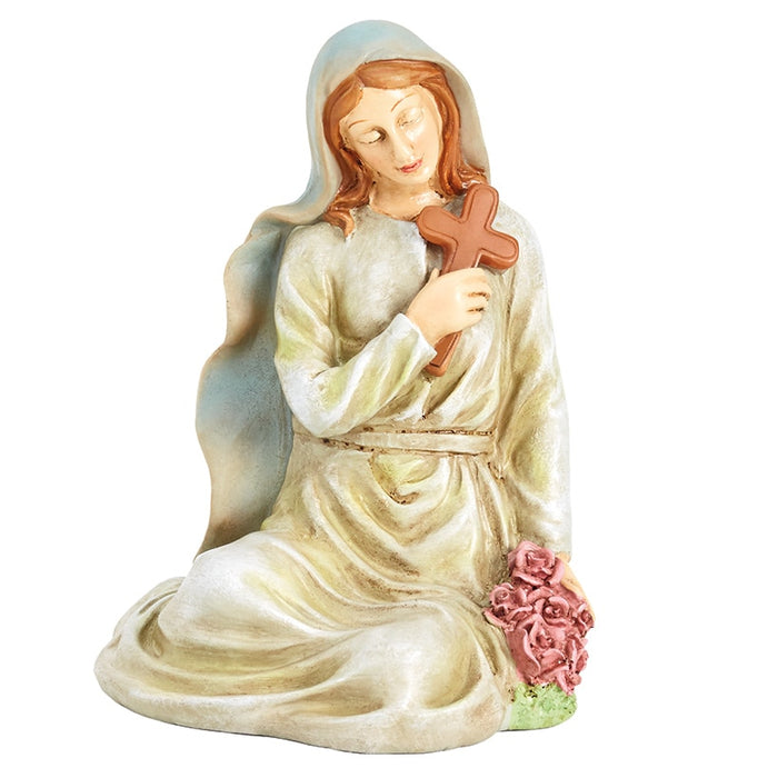 Solar Saint Statues – Mary with Cross and St. Francis with Lantern ...