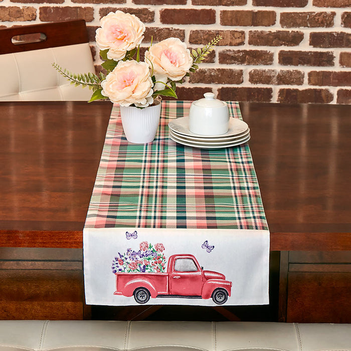 Spring Truck Table Runner or Set of 4 Placemats | The Lakeside Collection