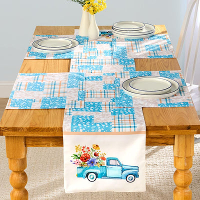 Spring Truck Table Runner | The Lakeside Collection