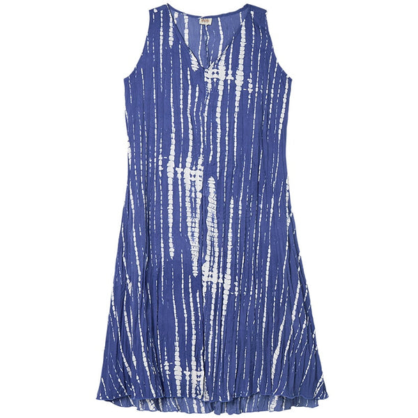 Women's Tie-Dye V-Neck Midi Dress | The Lakeside Collection