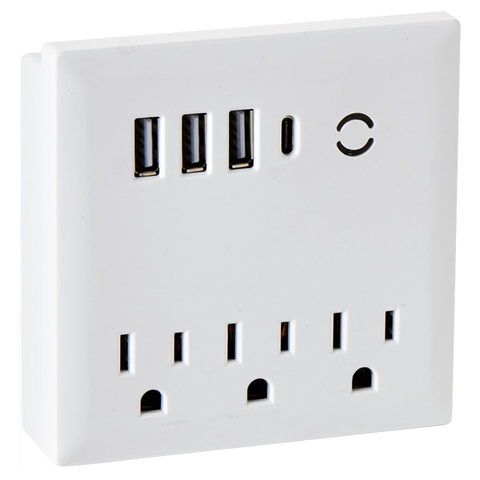 USB And Outlet Adapter With Phone Holder - Ultimate Charging Hub | The ...