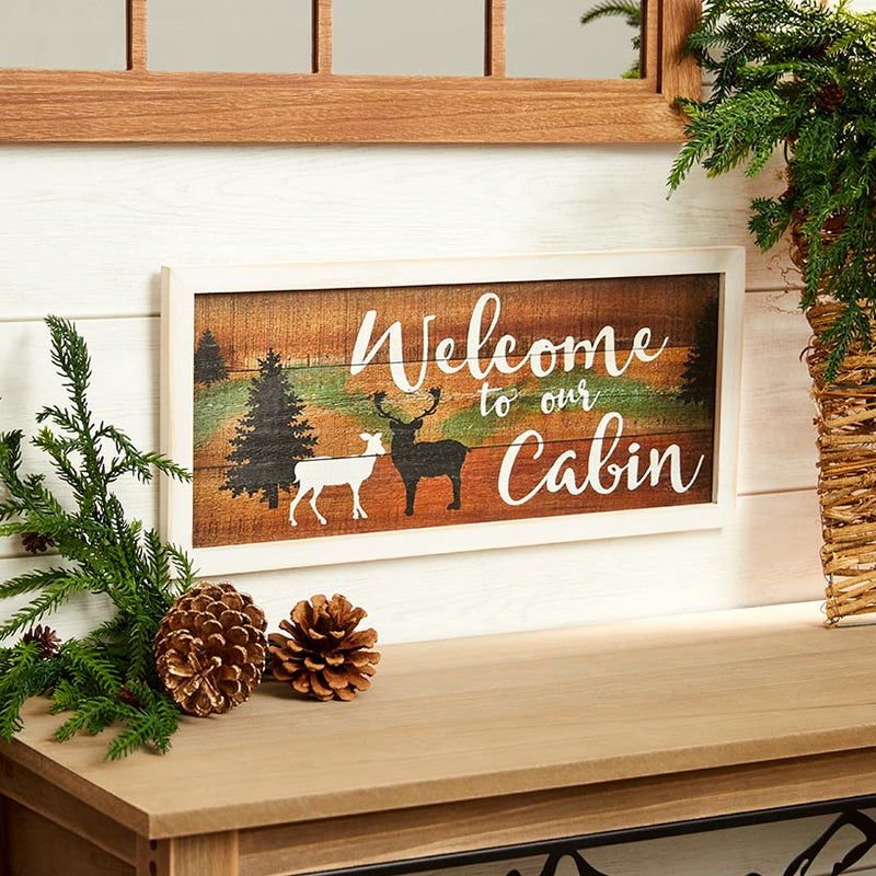 Woodland Welcome Sign Wall Art - Cabin, Lake or Woods | The Lakeside ...