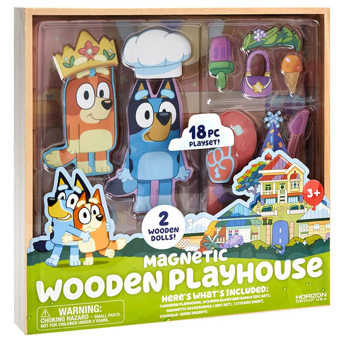 Bluey Magnetic Wooden Playset - Spark Creativity with 18-Pc. Set | The ...